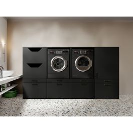 Kast WASHING 2 machines met kast 1 deur 2 lades 1 kast voor wasgoed ...