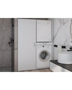 Kast WASHING 2 machines naast elkaar met kast 1 deur 2 lades MEDIUM