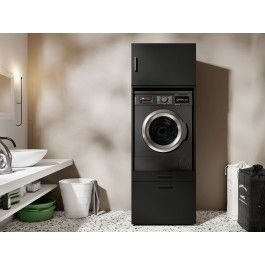 Kast WASHING 1 machine LARGE zwart - Mobistoxx